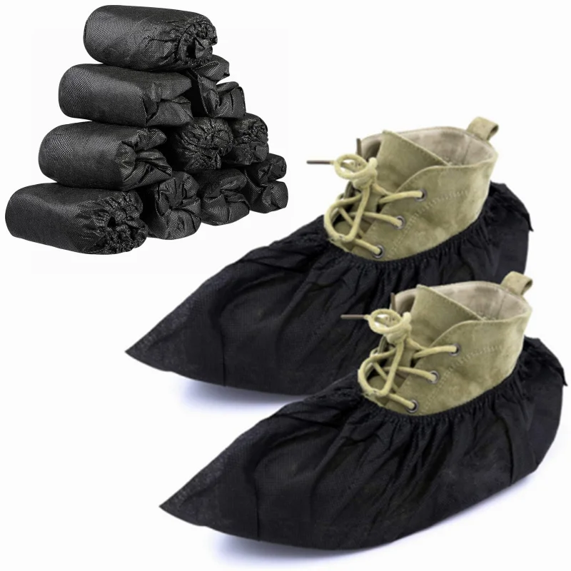 Disposable-Boot-Shoe-Covers-100PCS-Non-Slip-Dustproof-Boot-Covers ...