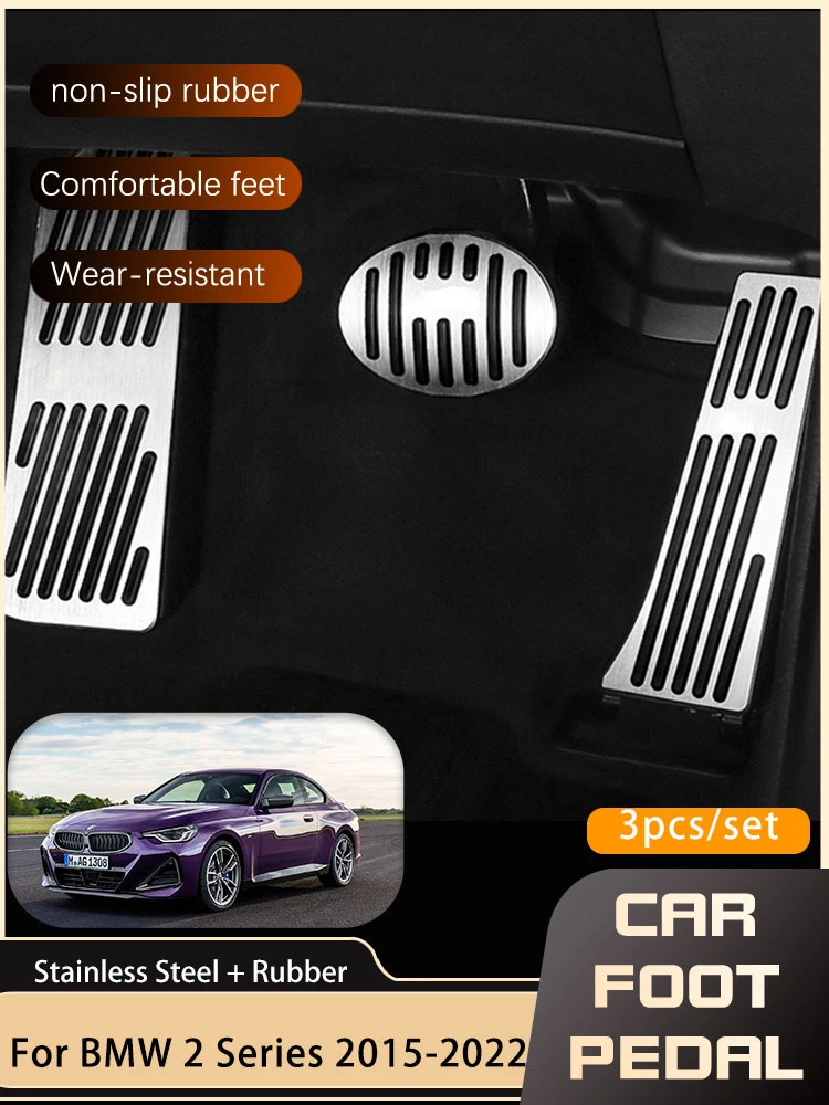 Car Foot Pedals For Bmw 2 Series Gran Coupe F44 F45 F46 2015~2022 Gas ...