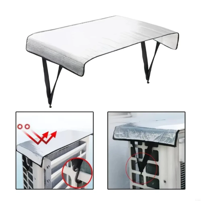 95*46cm Outdoor Air Conditioner Protective Cover - Made Of Heavy Tin ...