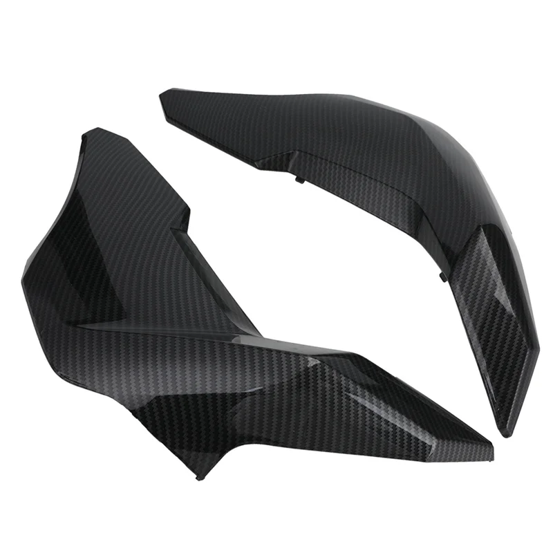 2 PCS Motorcycle Tank Side Trim Cover Panels Side Cover Frame Carbon ...