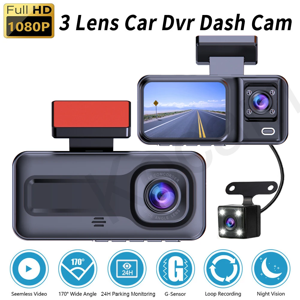 3-Channel-Car-DVR-Three-Way-Dash-Cam-Inside-Vehicle-Camera-DVRs ...