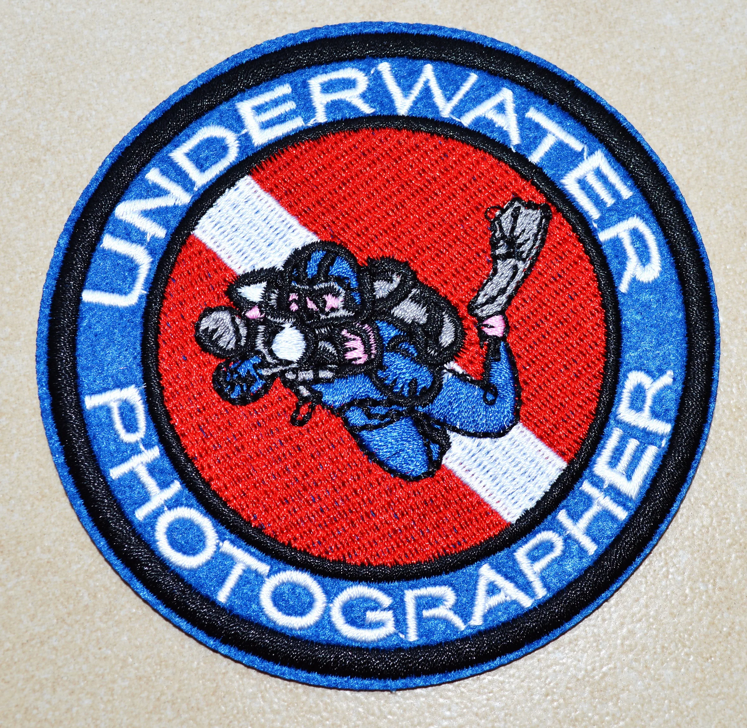 Sweat Underwater Photographer Scuba Diving Photography Iron On Patch ...