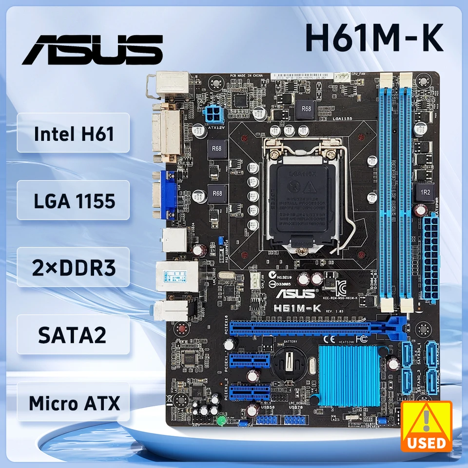 Asus H61mc Placa Base H61 Lga 1155 Placa Base Matx Manual De Usuario