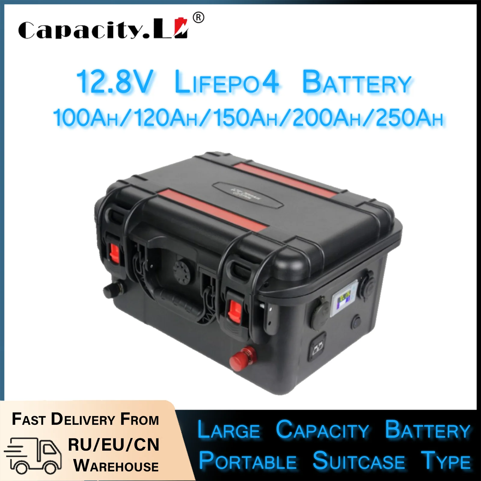 12V-250Ah-Larger-Capacity-LiFePO4-Battery-Portable-Waterproof-Toolbox ...