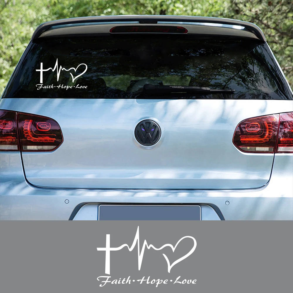 Universal-Car-Stickers-PVC-Decoration-Love-Jesus-Cross-Graphic-Style ...