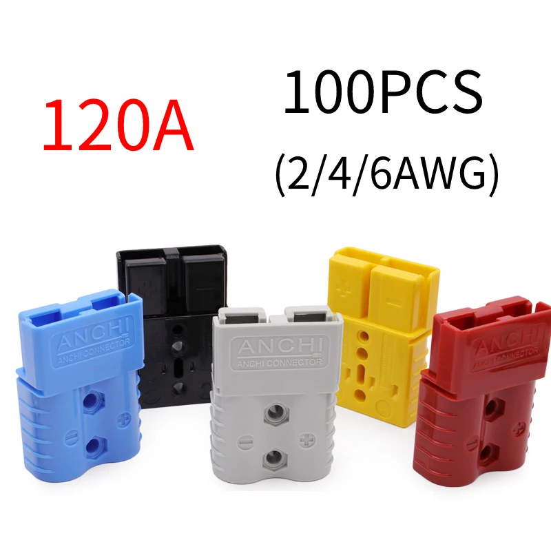 100PCS-50Pair-120A-600V-2-Pin-Battery-Connector-For-Anderson-Style ...