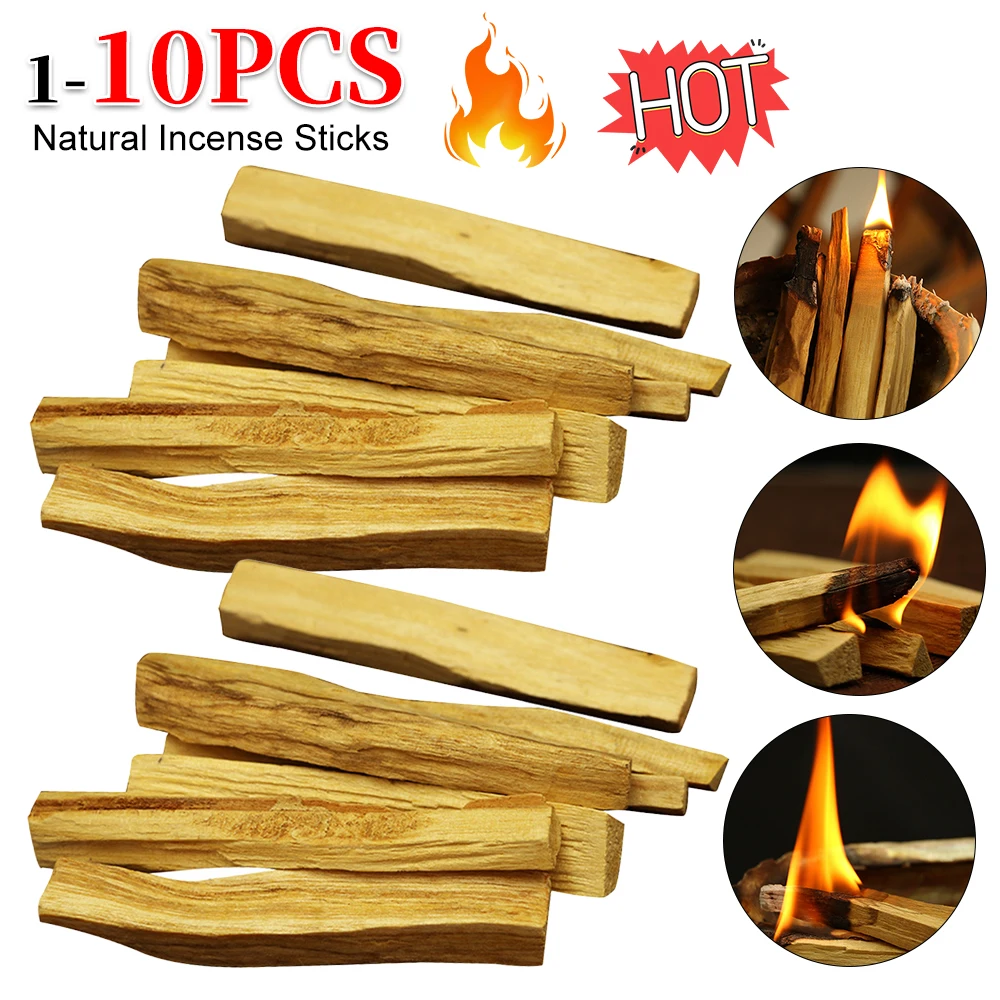1-10pcs-Palo-Santo-Scented-Aroma-Sticks-Natural-Crude-Wood-Strips-Room ...