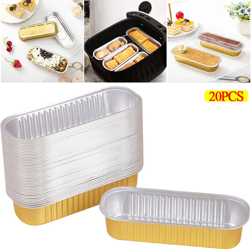 5-20PC-Tin-Foil-Box-Oven-Air-Fryer-Tin-Carton-Food-Barbecue-and-Baking ...