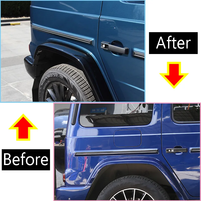 For-Mercedes-Benz-G-Class-G500-W463-2019-2020-ABS-Glosy-Black-Door-Trim ...