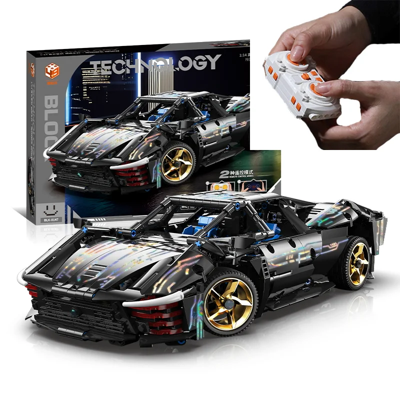 Black-Building-blocks-Roadster-RC-Tech-Racing-1-14DIY-Roadster-building ...