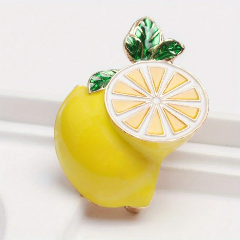 Lemon-Brooches-for-Women-Unisex-Enamel-Sour-Fruits-Party-Office-Brooch ...