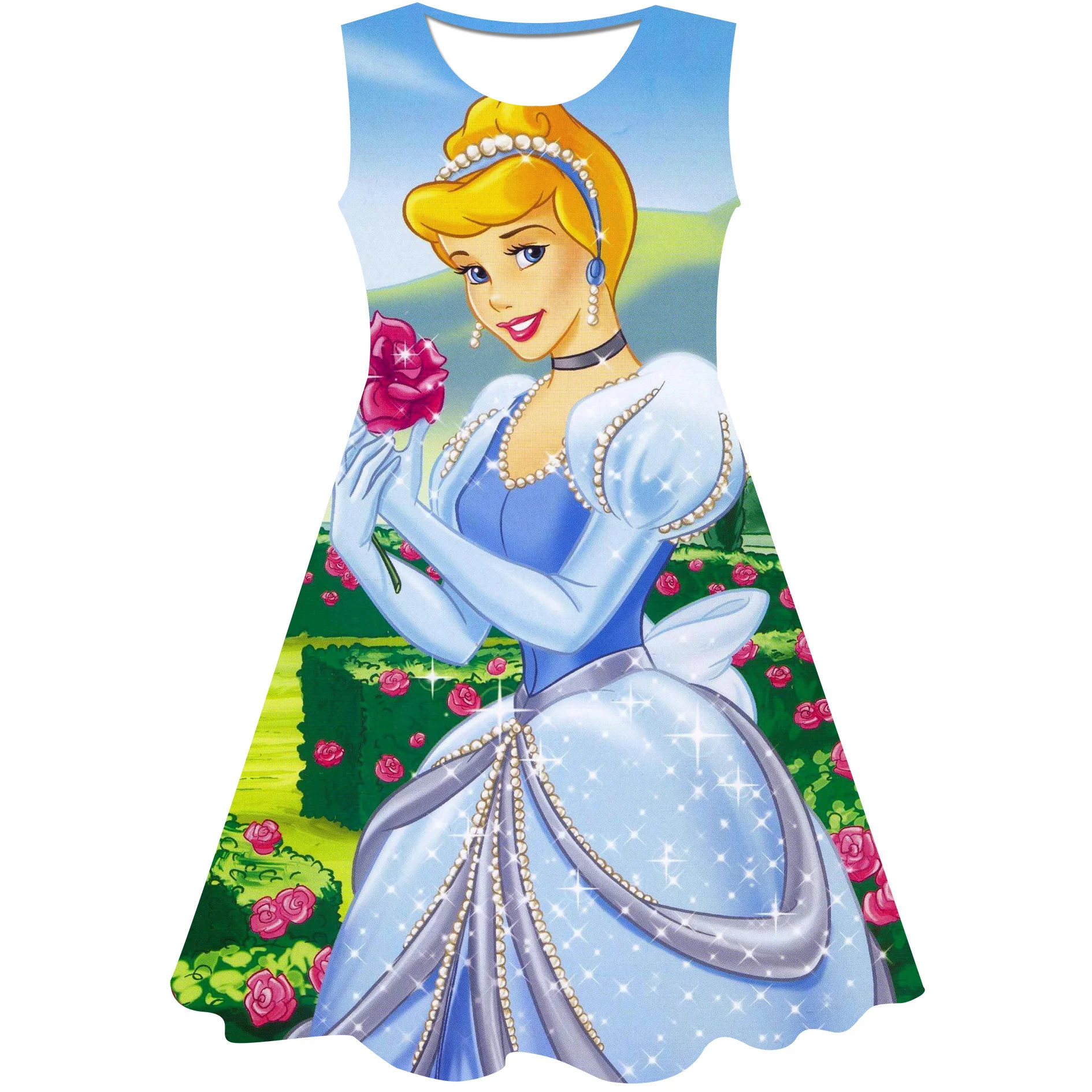 Vestido-de-Cenicienta-para-ni-as-ropa-de-dibujos-animados-Rapunzel ...