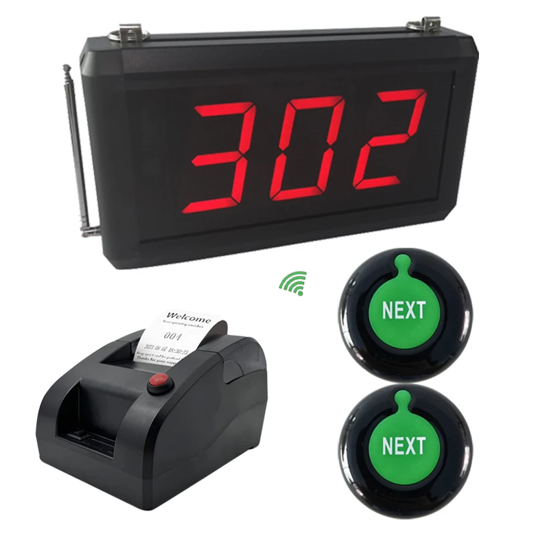 Take-A-Number-System-Wireless-Queue-Management-System-3-Digit-Display ...