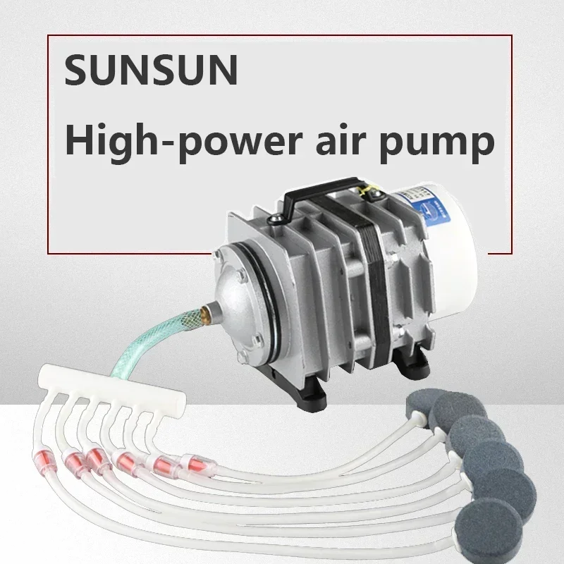 220V-Sunsun-External-High-Power-AC-E-magnetic-Air-Pump-Fish-Pond-Oxygen ...