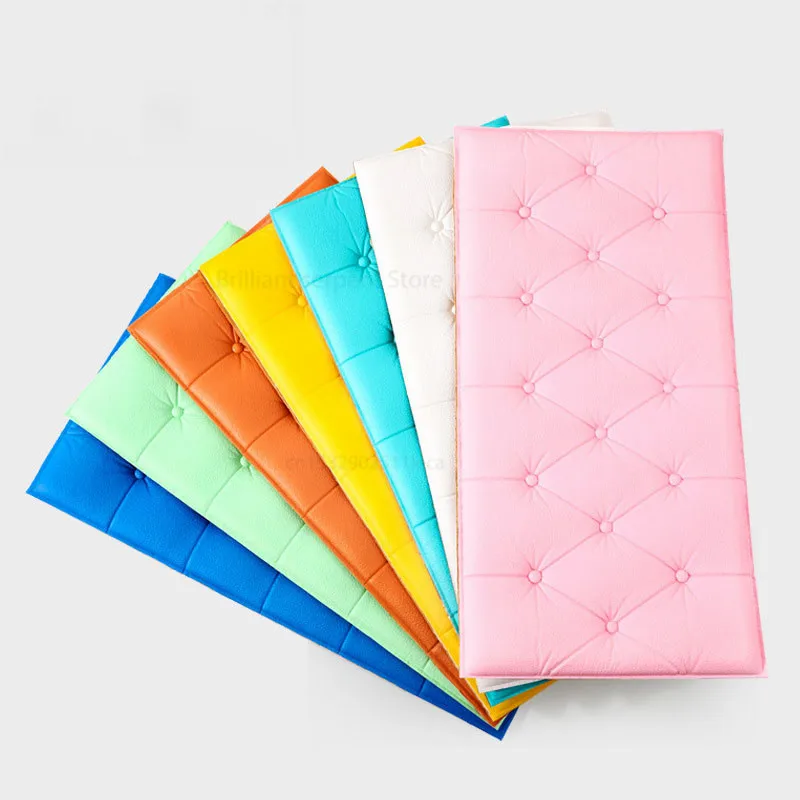 3D Sticker for Wall DIY Foam Soft Bag tiles Wall Panels Home Decor ...