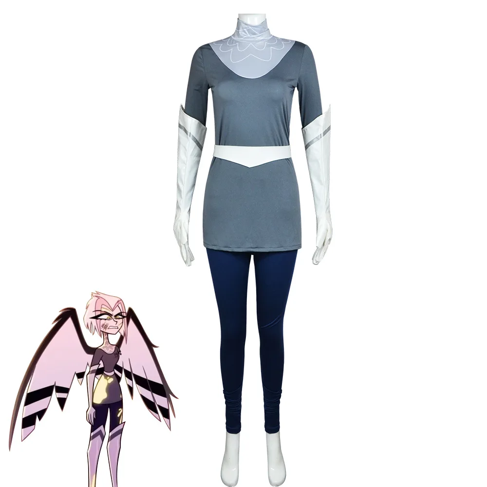 New-Anime-Hazbin-Angle-Lute-Full-Set-Dress-Pants-for-Women-Girl ...