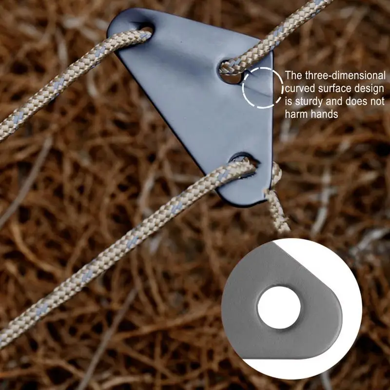 Adjustable-Tent-Rope-Buckle-Triangle-Tensioner-Fastening-Kit-Outdoor ...