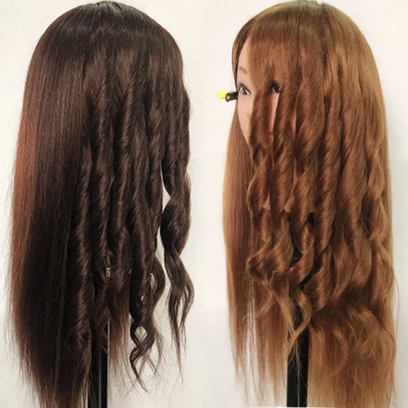 Sharonds 18 Inch Natural 80% Human Hair Manikin Head, For Hairdressers ...