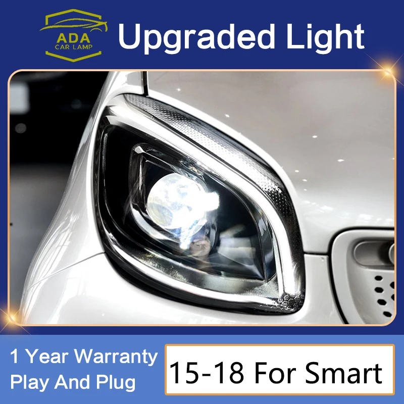 For Benz Smart 451 Head Lamp 2015-2018 Fog Lights Day Running Light Drl ...