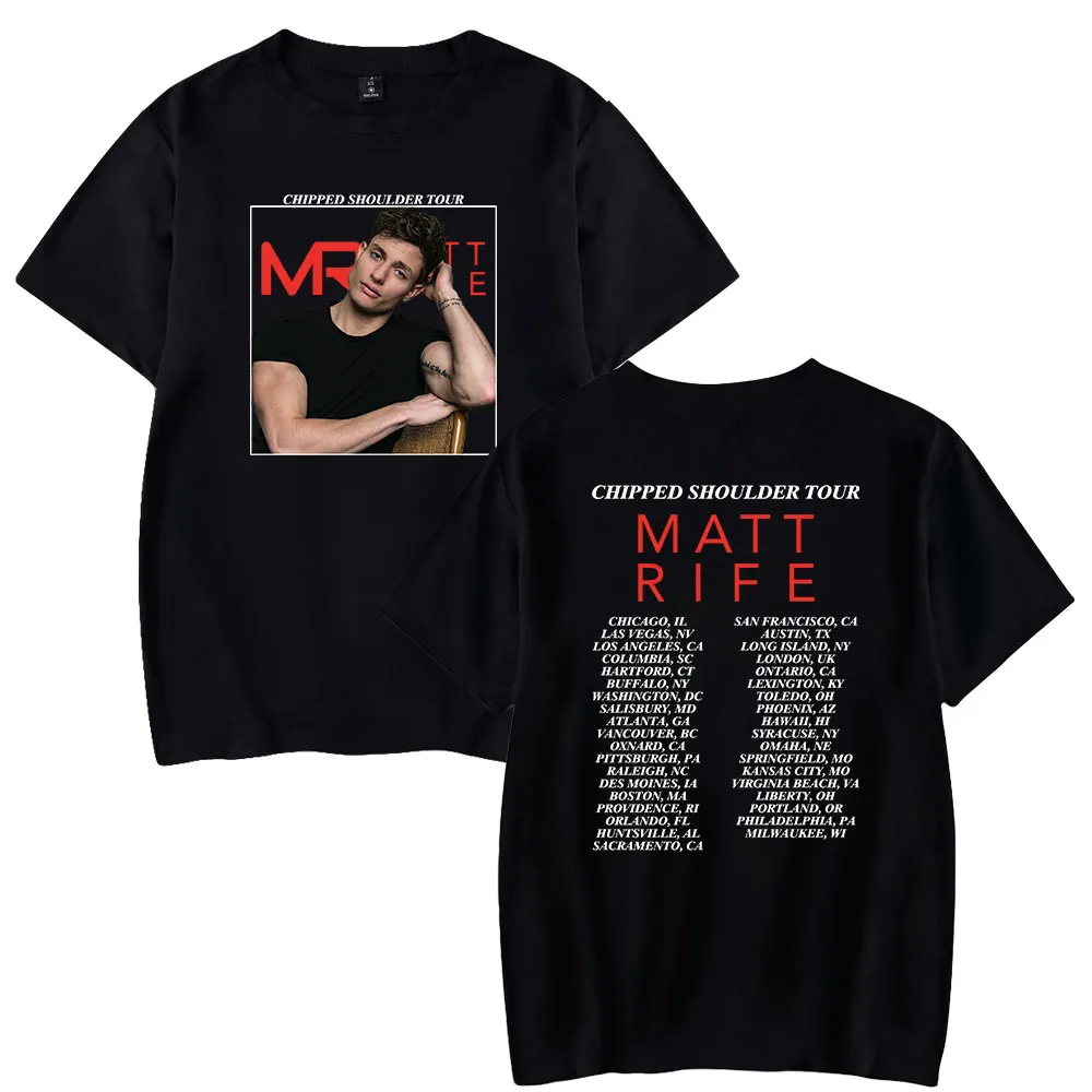 Matt-Rife-Chipped-Shoulder-Tour-T-shirt-2023-Problemattic-World-Tour-Crewneck-Short-Sleeve-Women ...