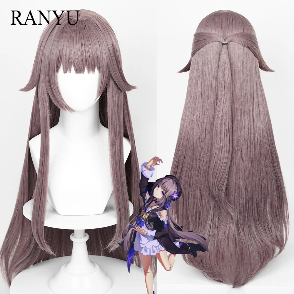 RANYU Game Honkai: Star Rail Herta Cosplay Wigs with Bangs Synthetic ...