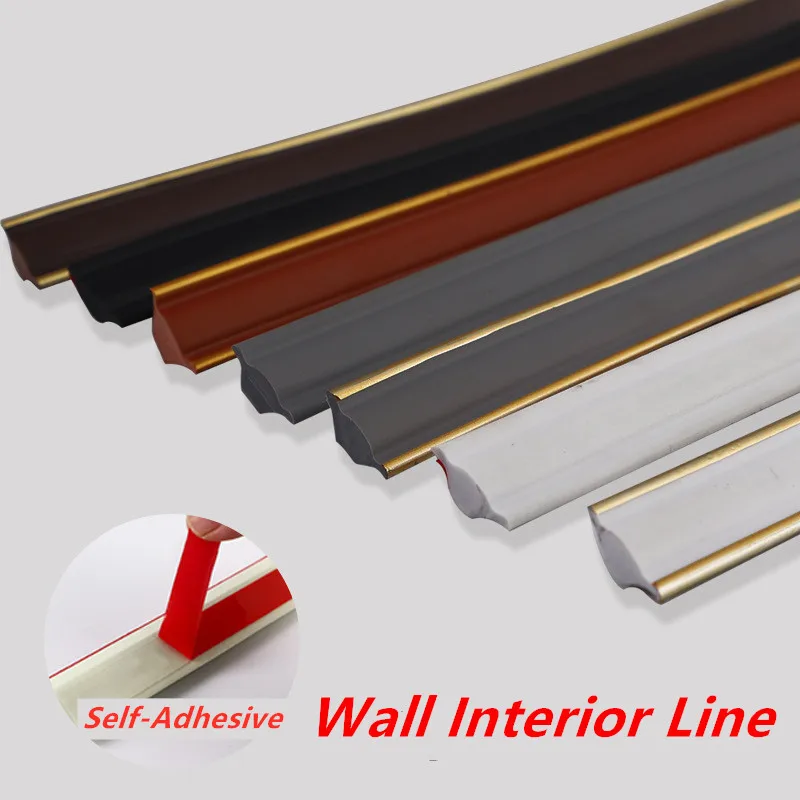 Home Decoration PVC Wall Interior Soft Line Gap Decorative Strip Self ...