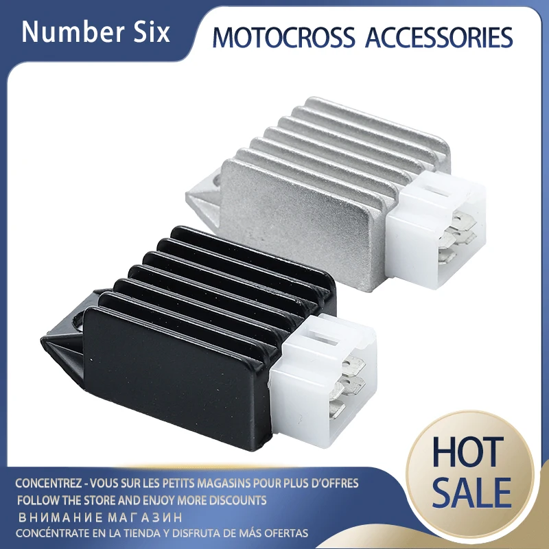 Universal-Motorcycle-Dirt-Pit-Monkey-Bike-12V-4-Pins-Voltage-Regulator ...