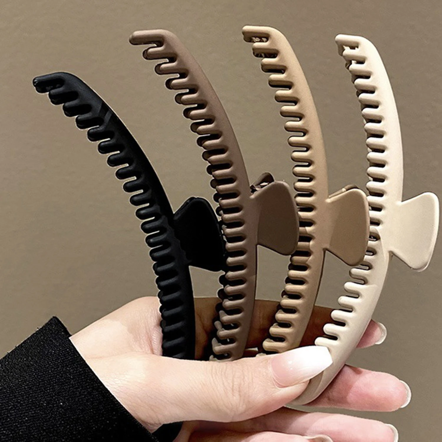 Large-Hair-Claw-Elegant-Fashion-Hair-Clips-For-Women-Thick-Hair-Soild ...