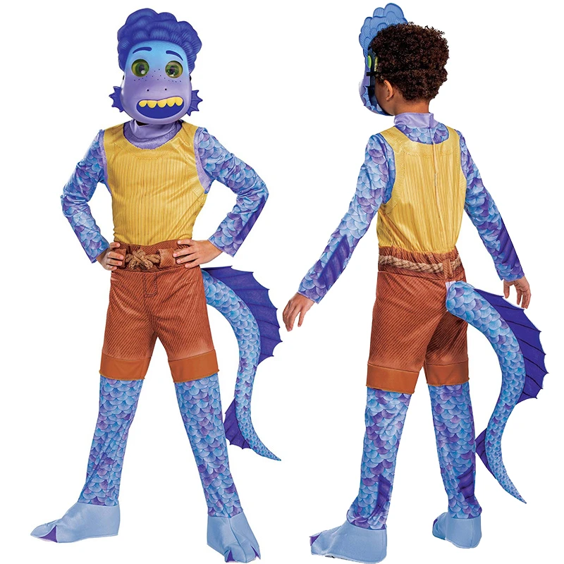 2023 Halloween Luca Costumes Cosplay Children Summer Friendly Day ...