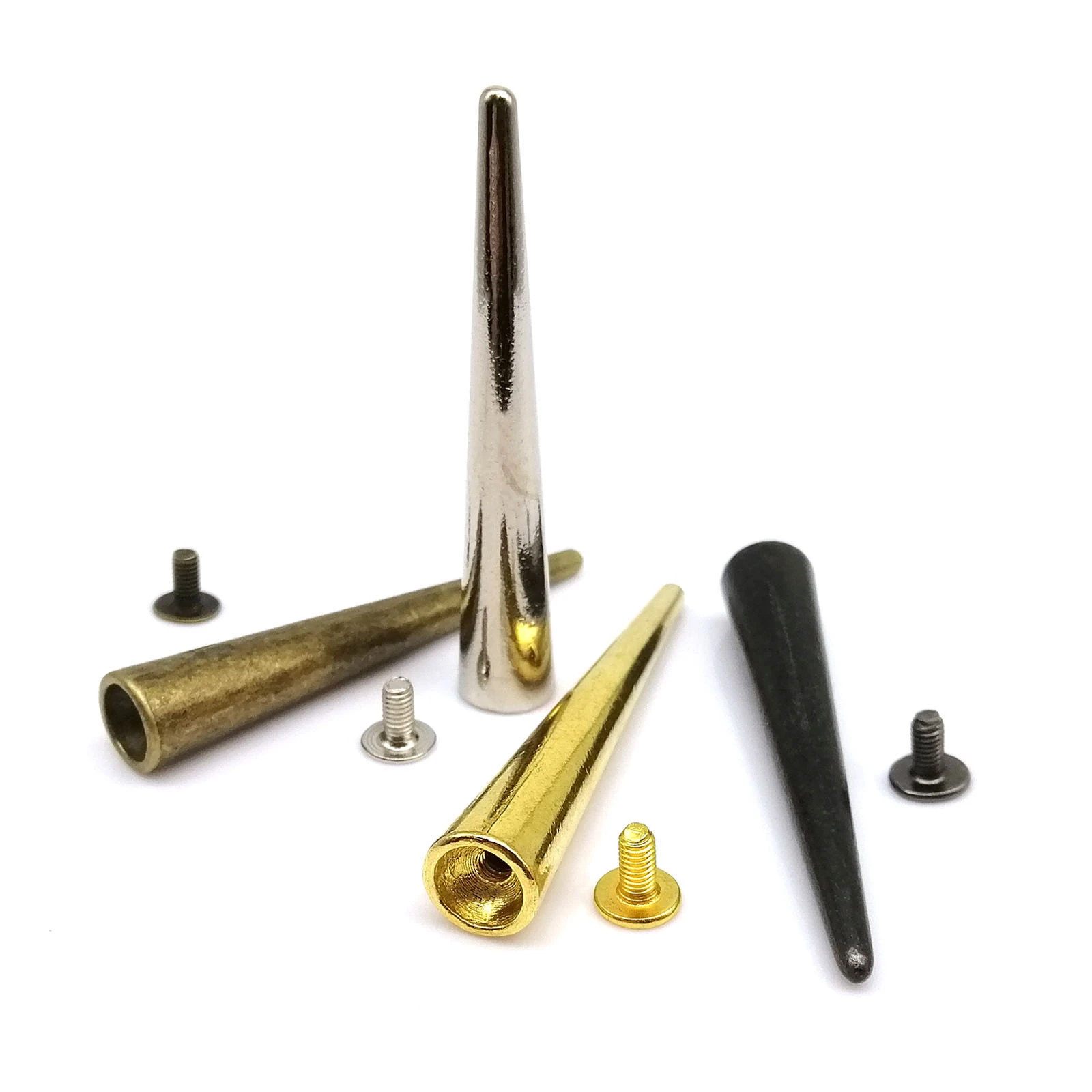 Bullet Stud Rivet Spike Cone | Spike Studs Screw Back Punk | Leather ...