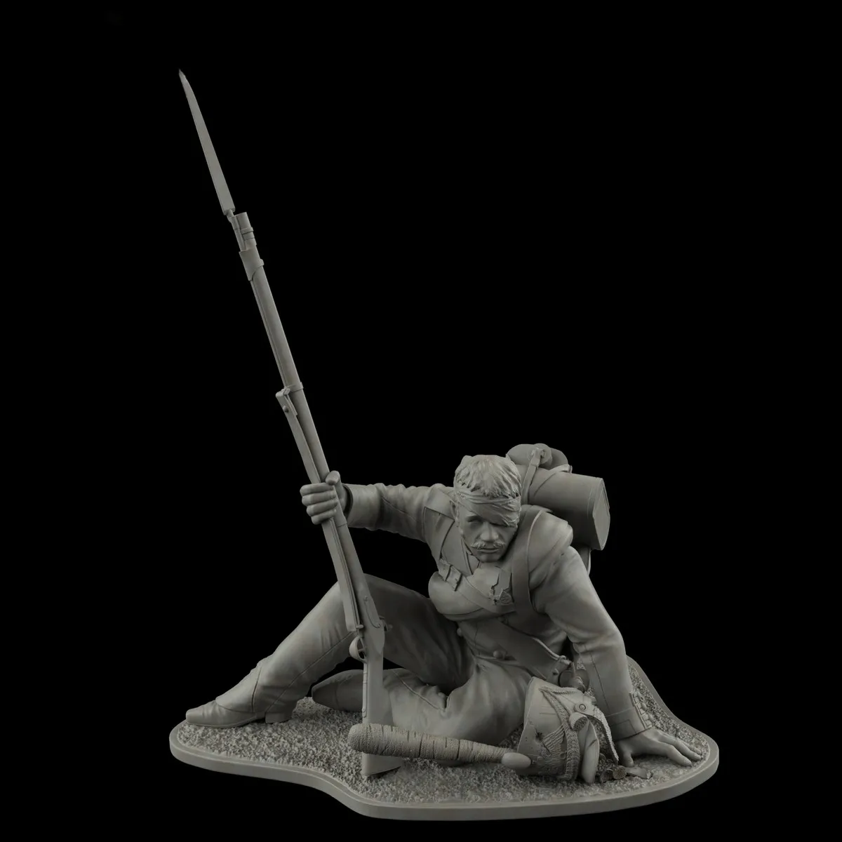 75MM resin unpainted model kit, military theme, Lithuanian Corps Guards ...