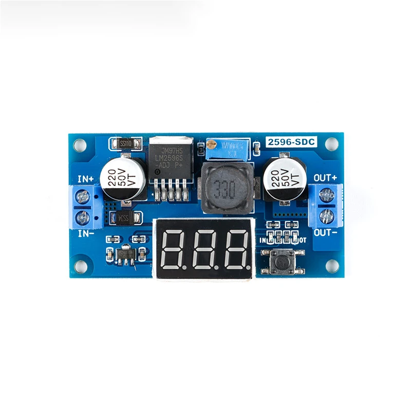 LM2596 DC DC Step Down Buck Converter Voltage Regulator Power Supply LED Display Voltmeter 4.0 ...