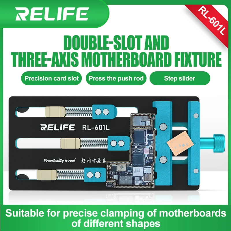 RELIFE RL-601L Universal Double-slot Motherboard Fixture Phone IC Chip ...