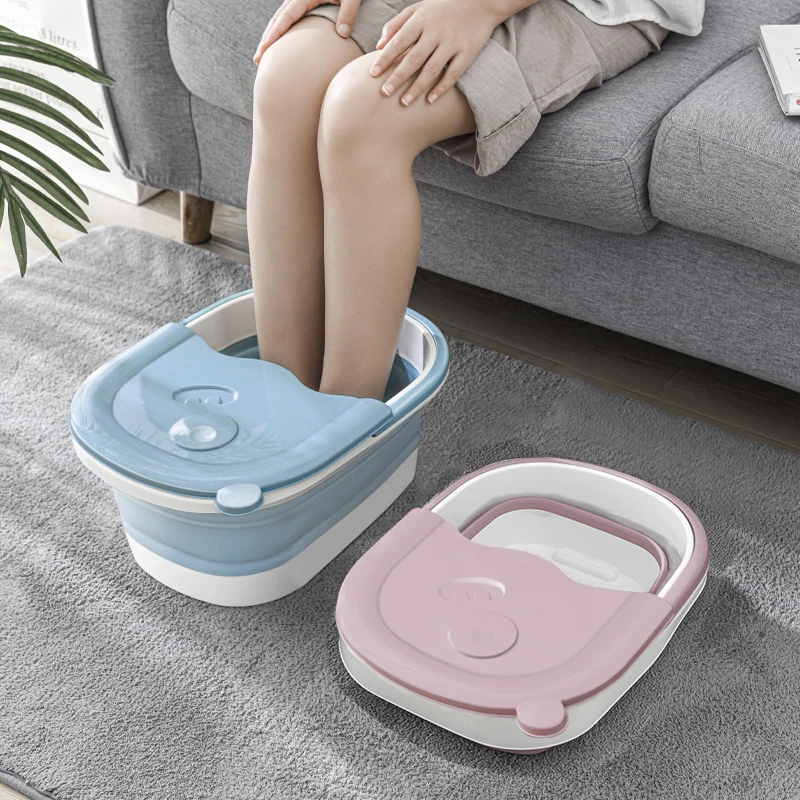 Collapsible-Footbath-Plain-Foaming-Massage-Bucket-Foldable-Bucket-Foot ...