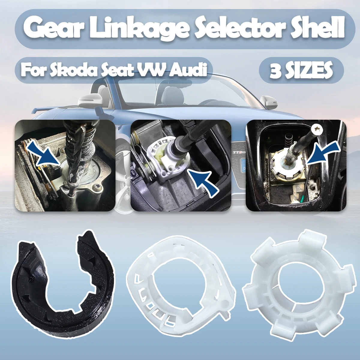 Gear-Linkage-Selector-Shifter-Bearing-Shell-Shift-Rod-Gearstick-Lever ...