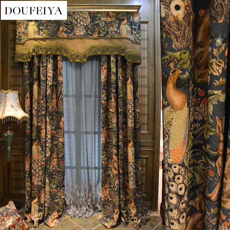 European-Luxury-Curtains-for-Living-Room-Bedroom-Villa-Window-Drapes ...