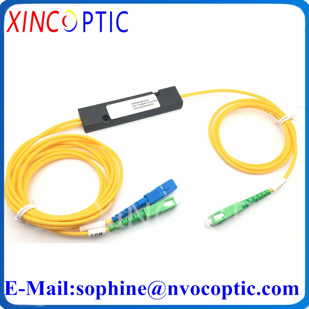 Módulo multiplexor FWDM de fibra con 2,0 SC/UPC,COM SC/APC,1550nm SC ...