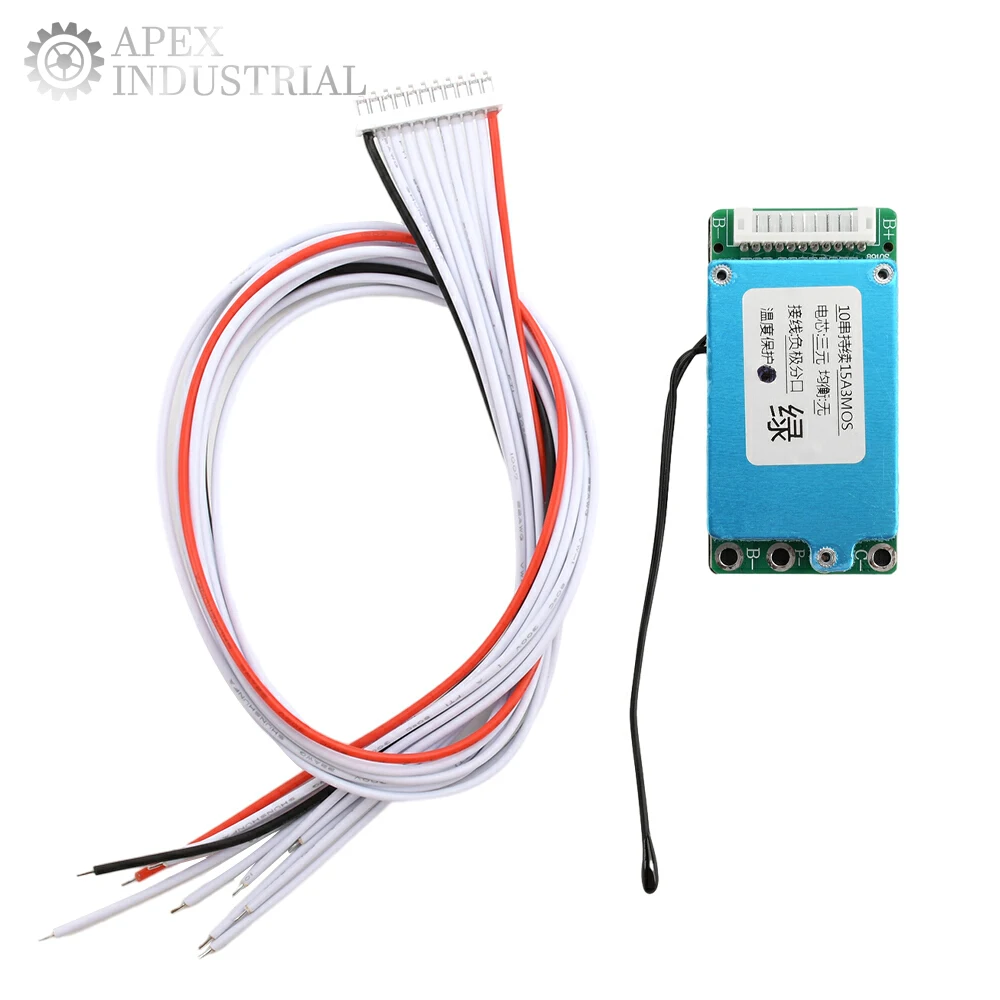 BMS 10S 36V 15A Li-ion Lmo Ternary Lithium 18650 Battery Charge ...