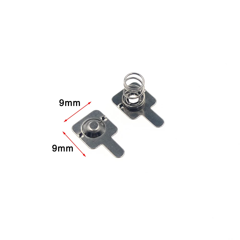 10pair-9x9mm-Square-Replacement-Metal-Batteries-Spring-Contact-Plate ...