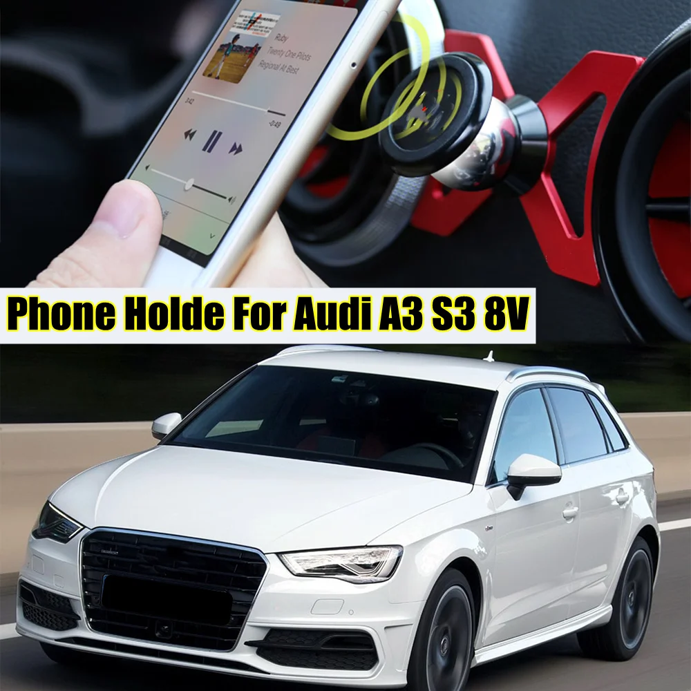 Car-Phone-Holder-For-Audi-A3-S3-RS3-8V-2012-2016-Phone-Bracket-Air-Vent ...