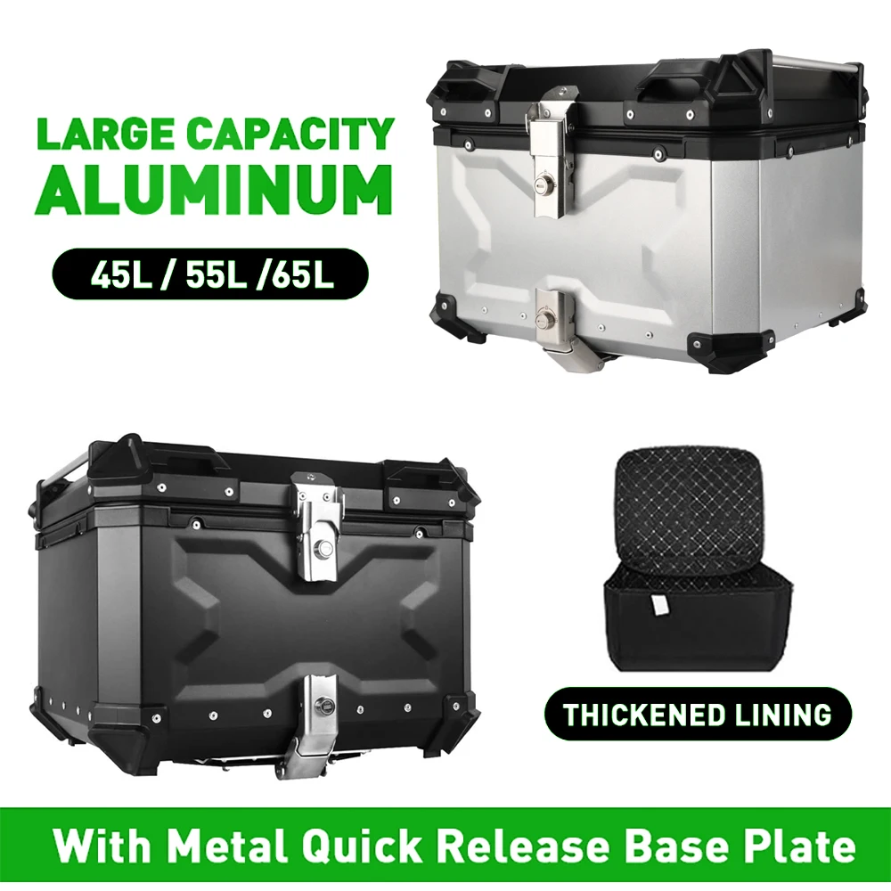 Motorcycle-Helmet-Box-CNC-Aluminum-Top-Tail-Rear-Luggage-Storage-Tool ...