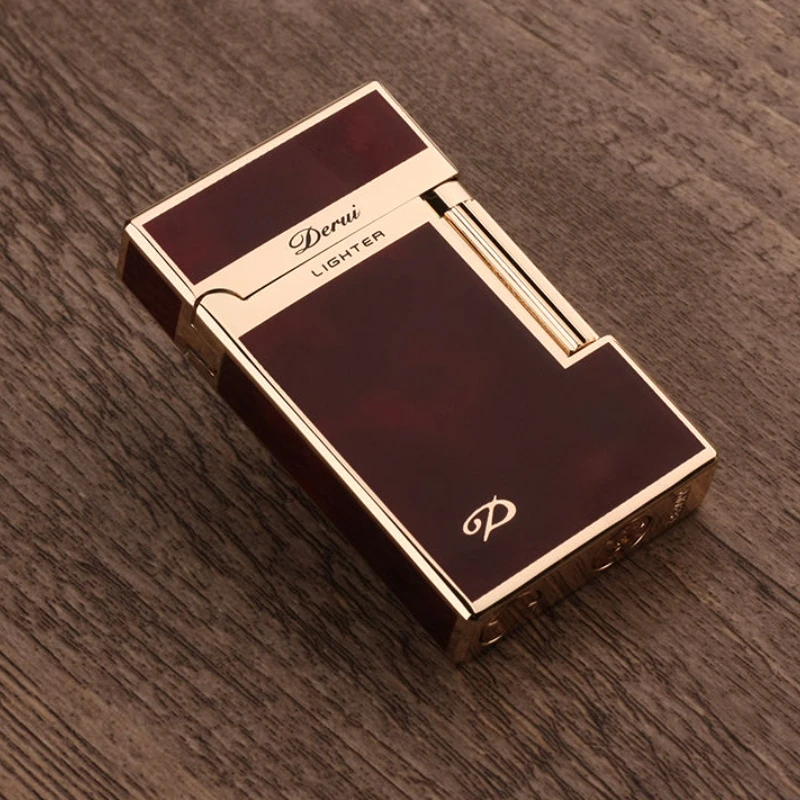 DERUI-Windproof-Business-Butane-Gas-Lighter-Jet-PING-Bright-Sound-Pipe ...