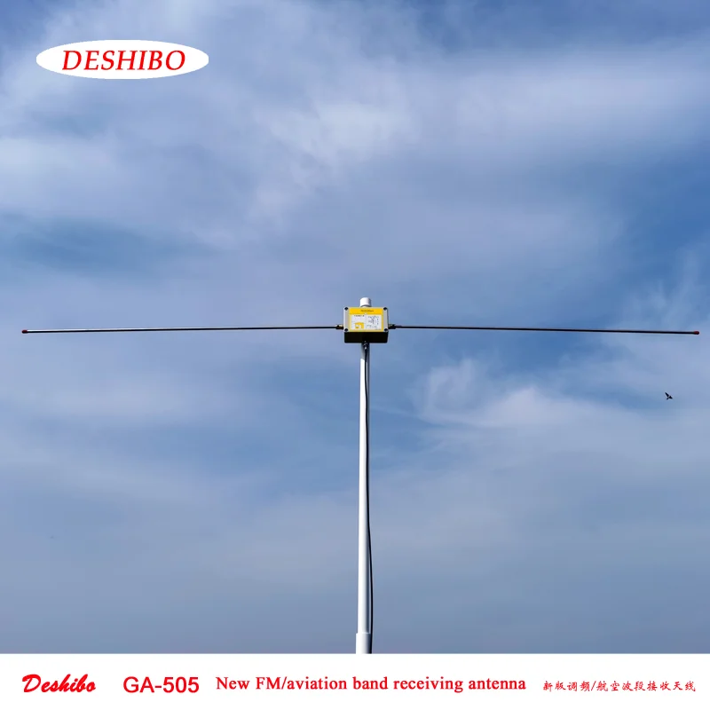 Deshibo GA-505 76-108MHz 118-136MHz Loop Active Antenna SDR Shortwave ...
