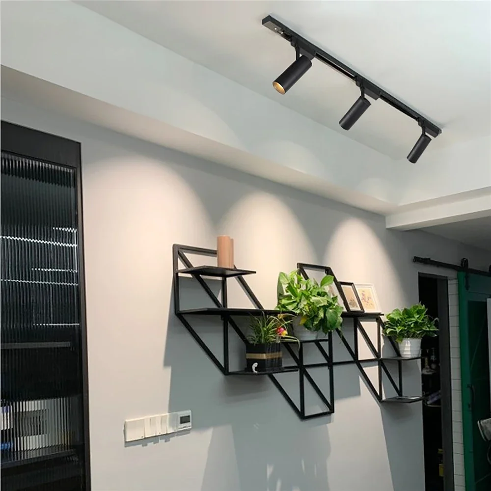 Whole-Set-LED-Track-Lighting-12-30-40W-180-265V-COB-Track-Lamp-Rail ...