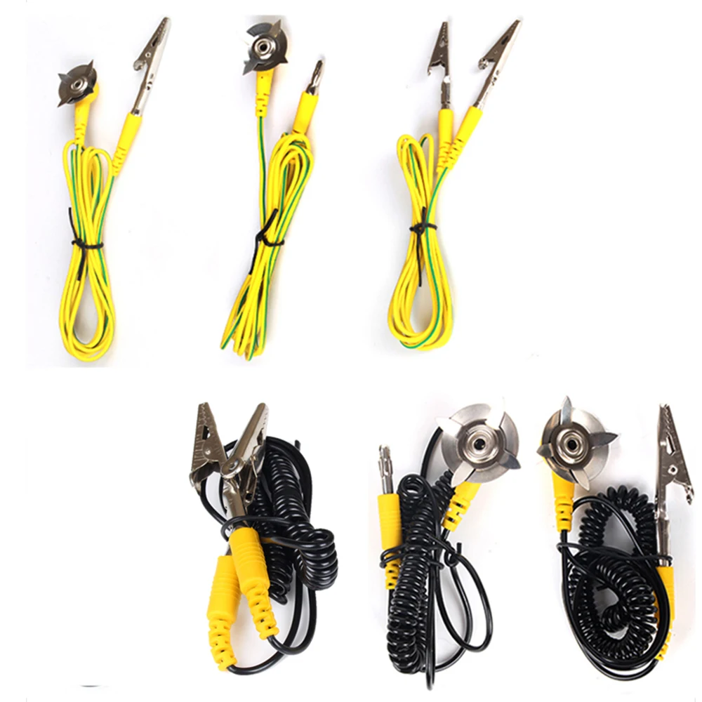Anti-static-Ground-Wire-5pc-1-8m-Electrostatic-Grounding-Buckle ...