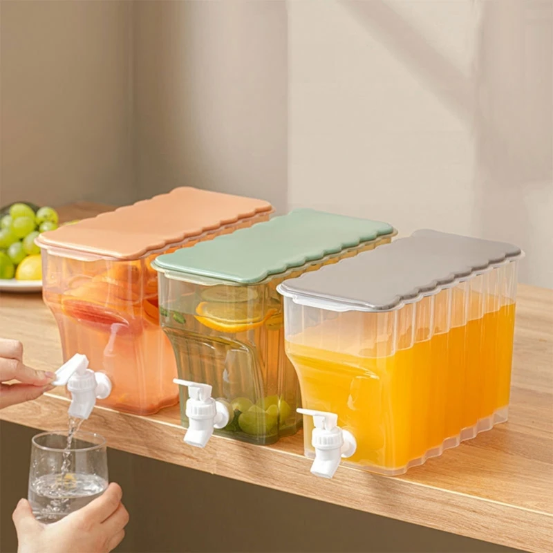 Refrigerator-Cold-Beverage-Dispensers-with-Tap-3-6L-Juice-Container ...