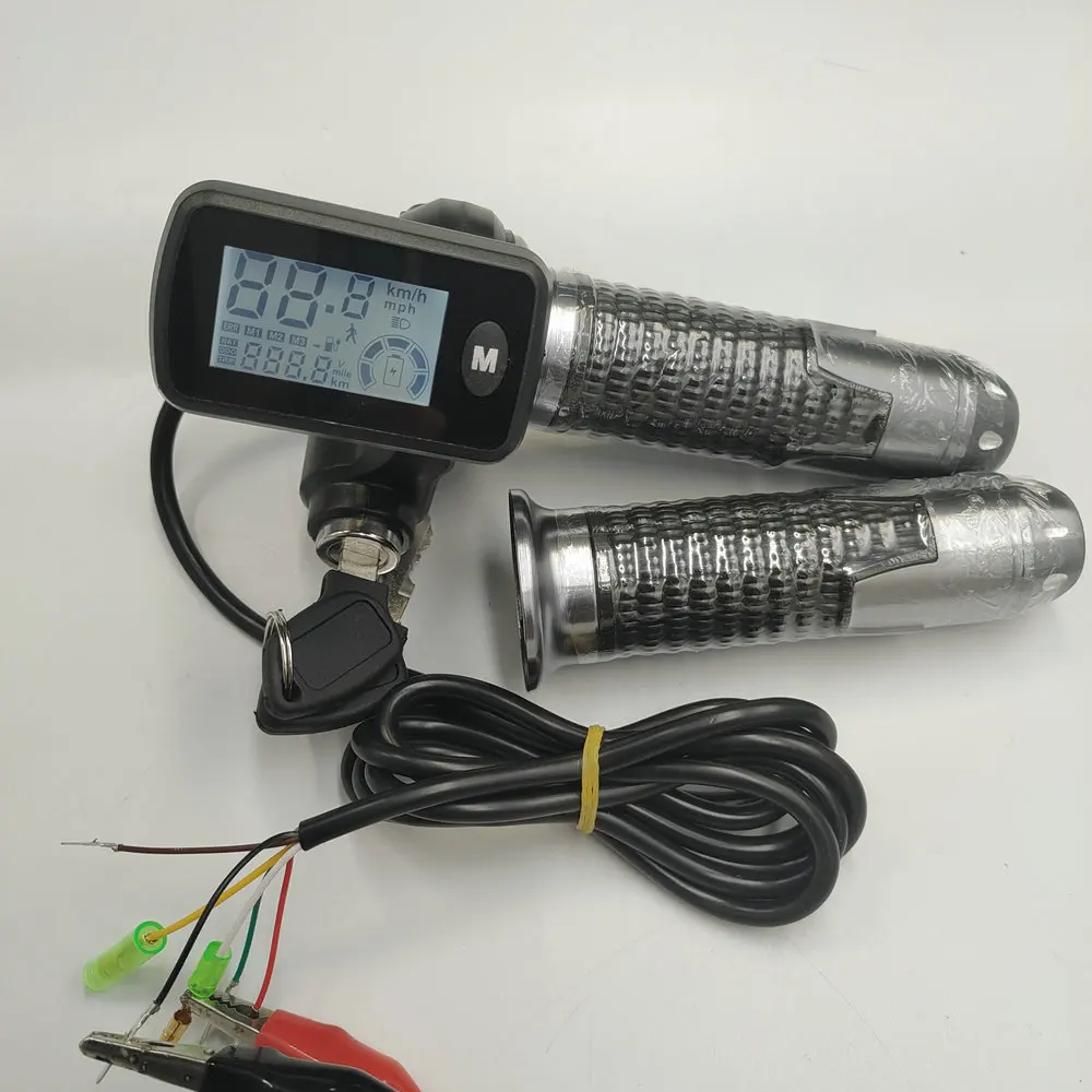 Electric Vehicle Accelerator 48V LCD Power Display+Key/Switch ebike ...