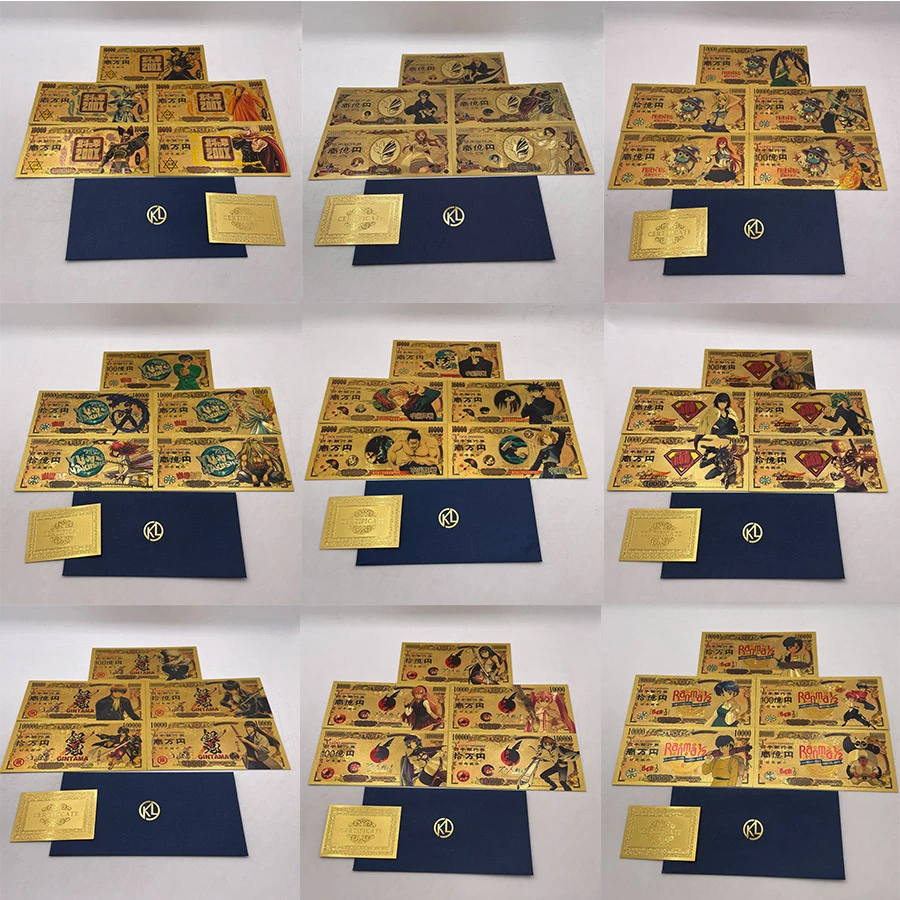 All Styles Nice Japan Anime Banknote Sets Anime Pieces / Demon Gold ...