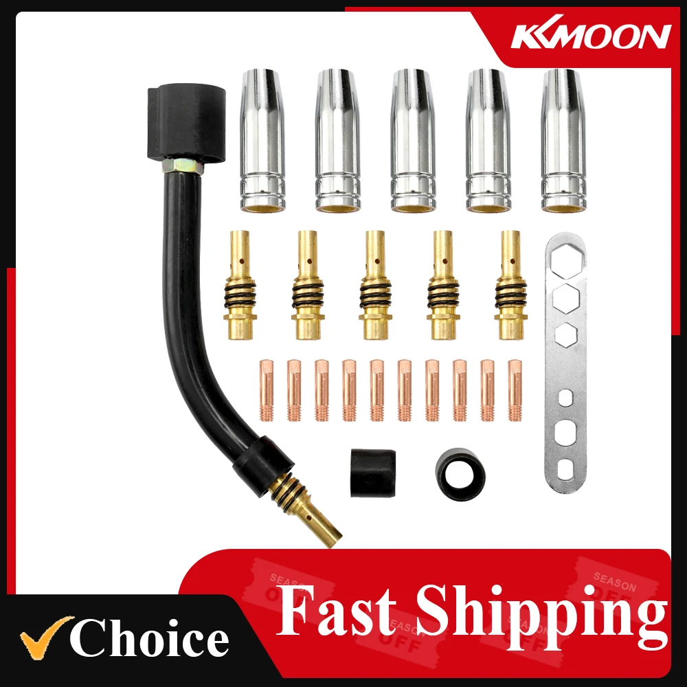 24PCS-0-8mm-1-0mm-15AK-Welding-Torch-Consumable-Electrode-Guard-Cup ...