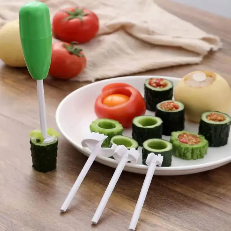 4Pcs-set-Zucchini-and-Eggplant-Corer-Vegetable-Spiral-Cutter-Digging ...
